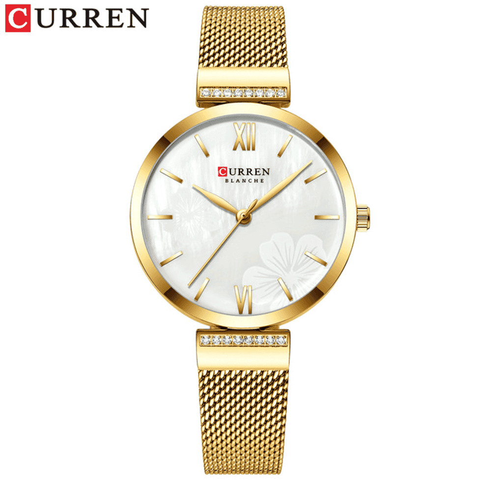 Đồng Hồ Nữ CURREN 9067 – Thiết Kế Cánh Hoa Mai, Vẻ Đẹp Tinh Khôi - kangnamwatch.com